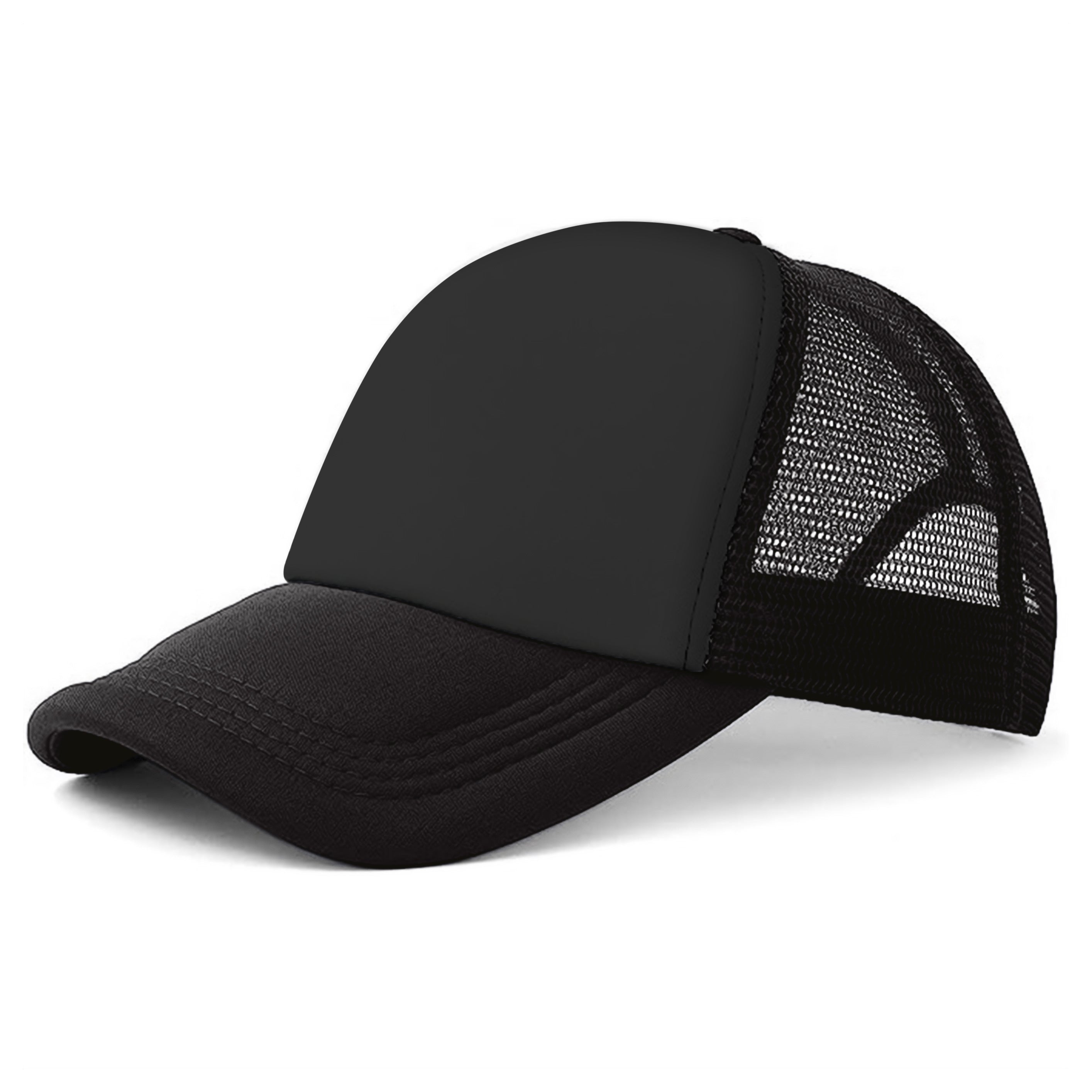 Gorras de Malla Sublimable Para Adulto Color Full Negro – Sublismart®